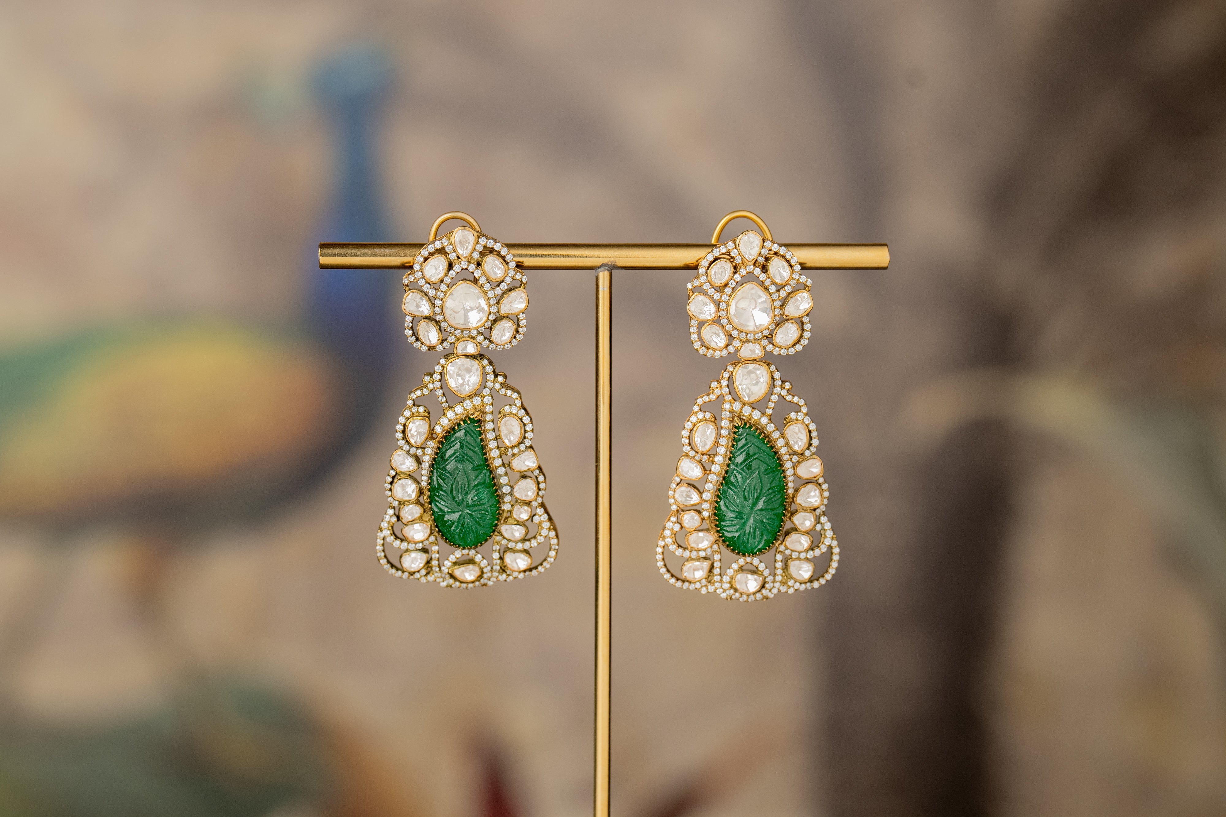 Luxurious Victorian-Inspired GAUHAR Jhumkey Drop Earrings – Karegar