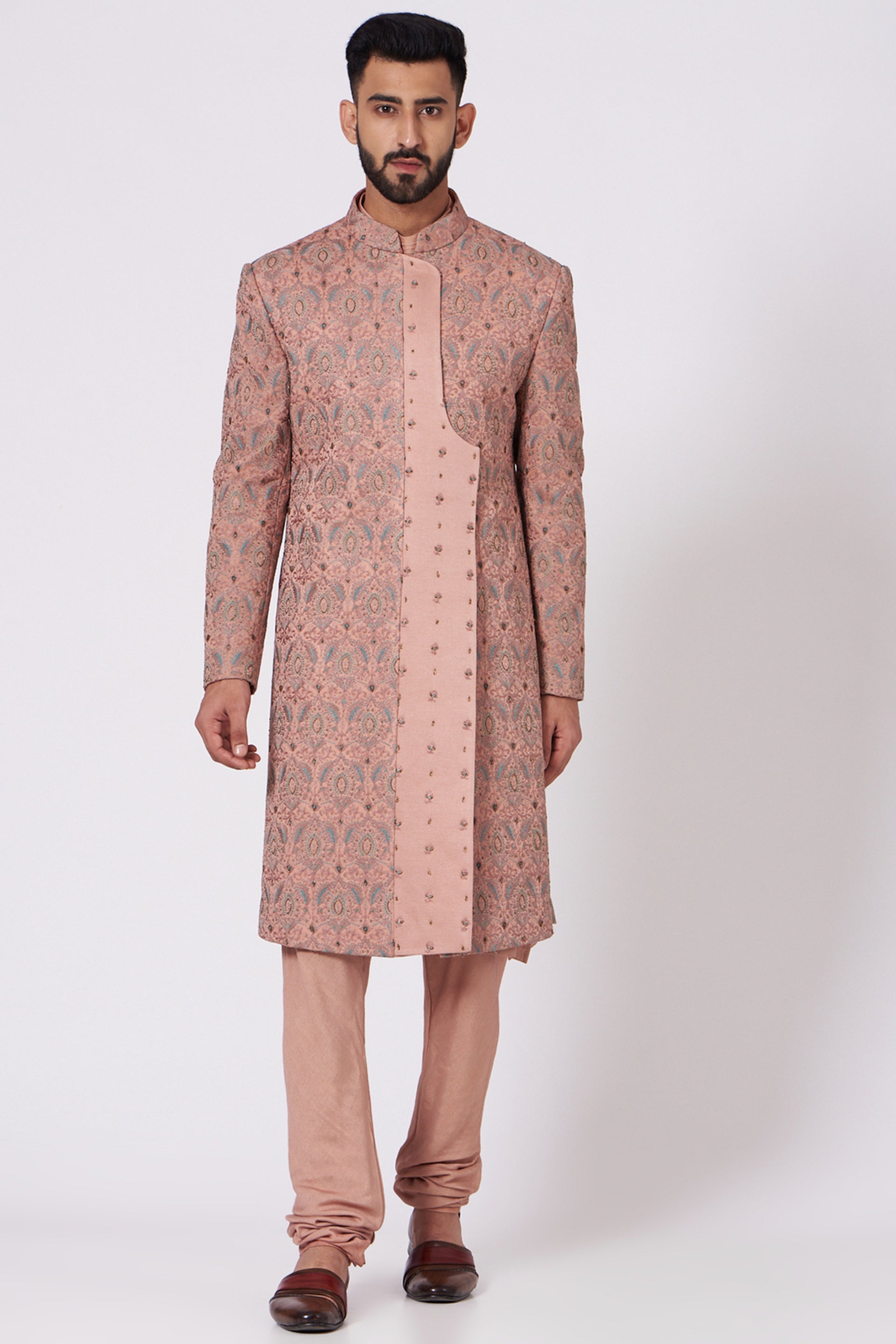 Luxury Kashmiri Jamawar Outfit Set - Heavenly Rose – Karegar